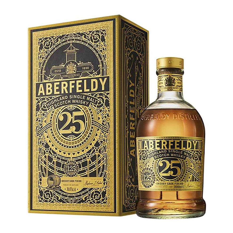 Aberfeldy 25 Years 46° 70 cl + GBX (4 botellas) comprar whisky de 25 ...